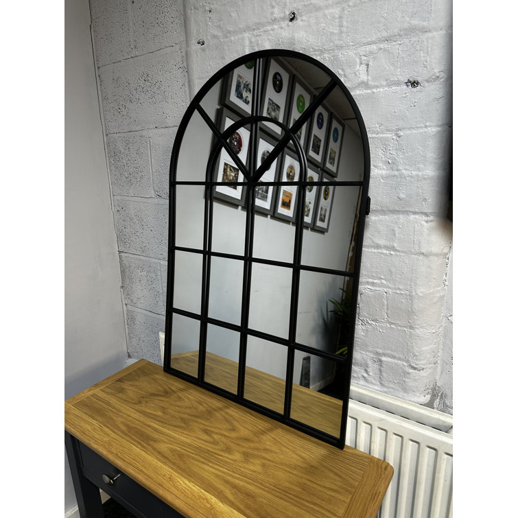 Andrew Gerard MirrorsIndustrial Arch Window Panel Mirror | Wayfair.co.uk